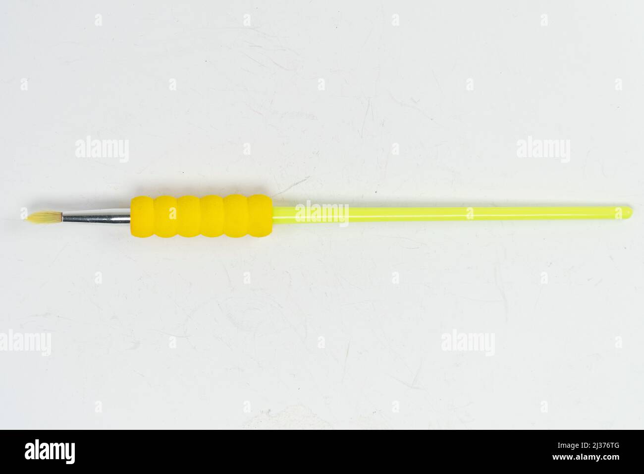 Paintbrush isolated on white background, art brush, painting tool front ...