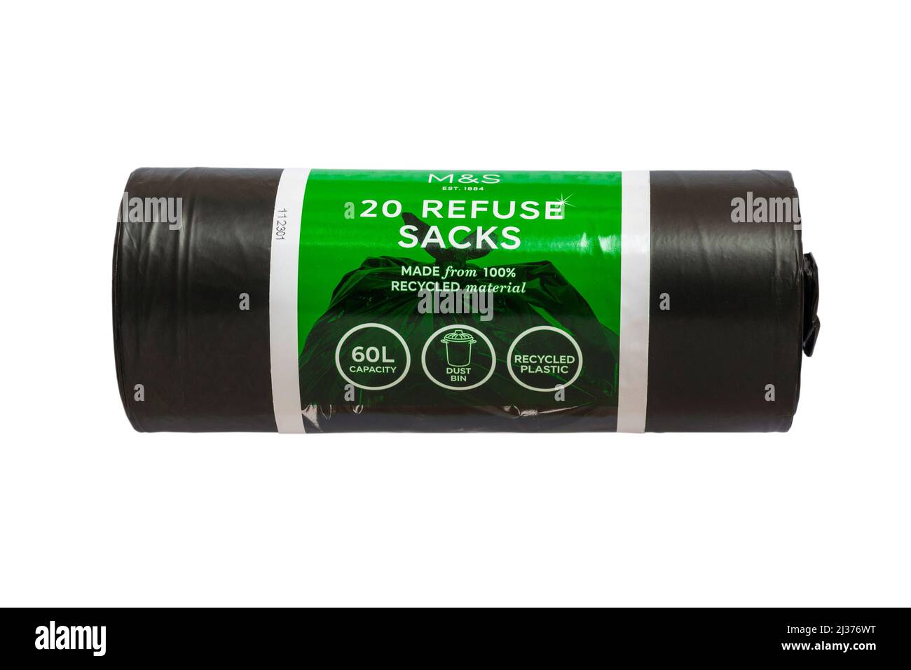 roll of 20 refuse sacks made from 100% recycled material by M&S ...
