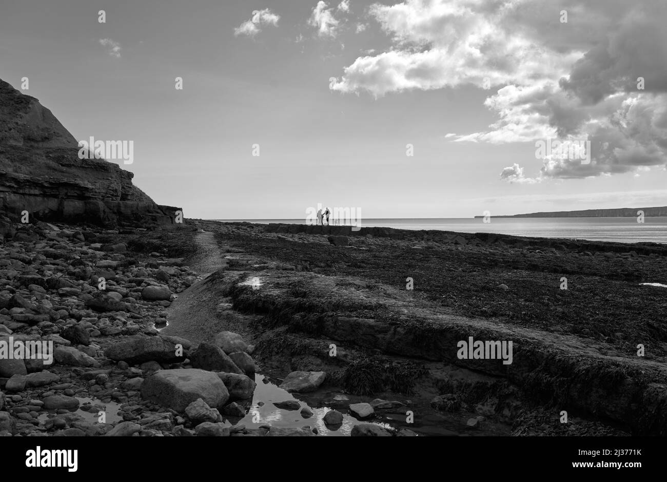 Low tide scenery Black and White Stock Photos & Images - Alamy