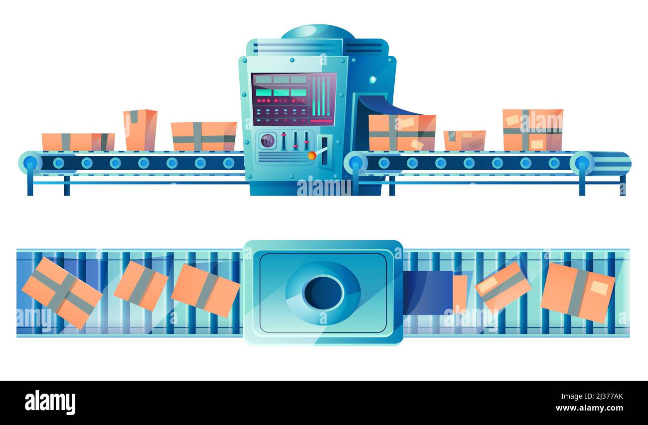 Conveyor belt side Cut Out Stock Images & Pictures - Alamy