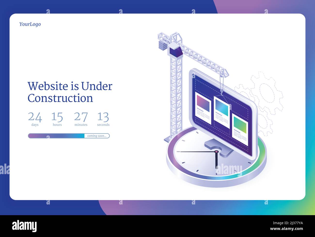 Fixing under building Stock Vector Images - Alamy