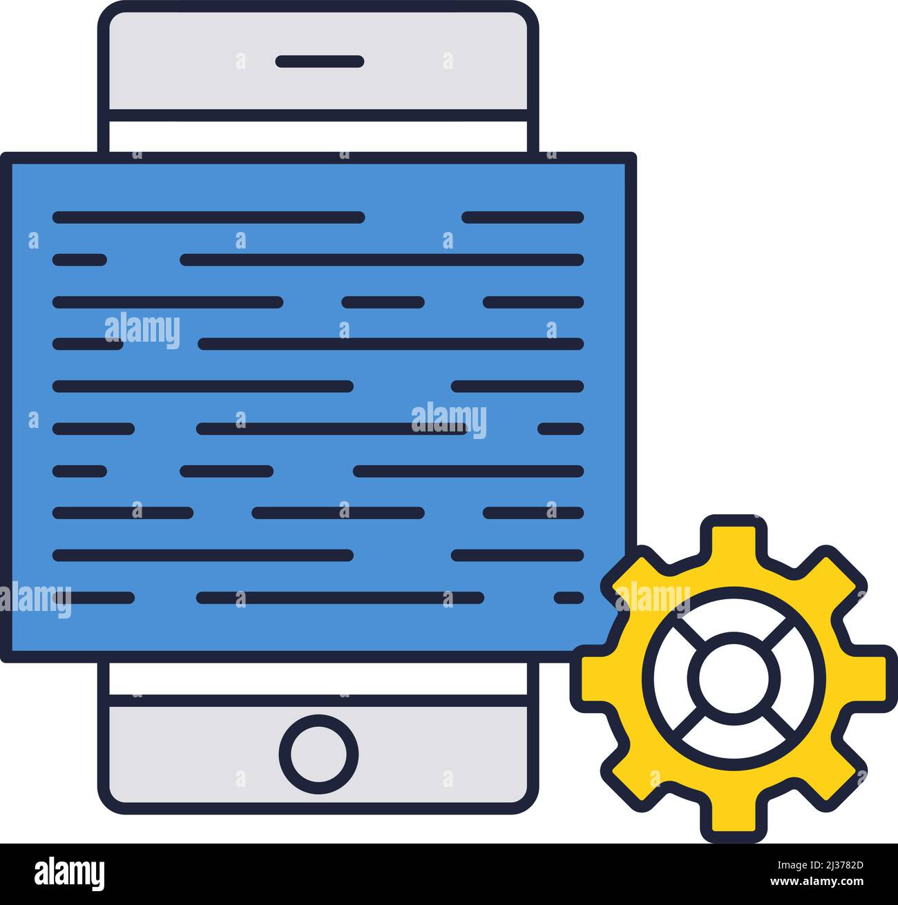 Mobile text app screen vector adaptive design template. Smartphone icon ...