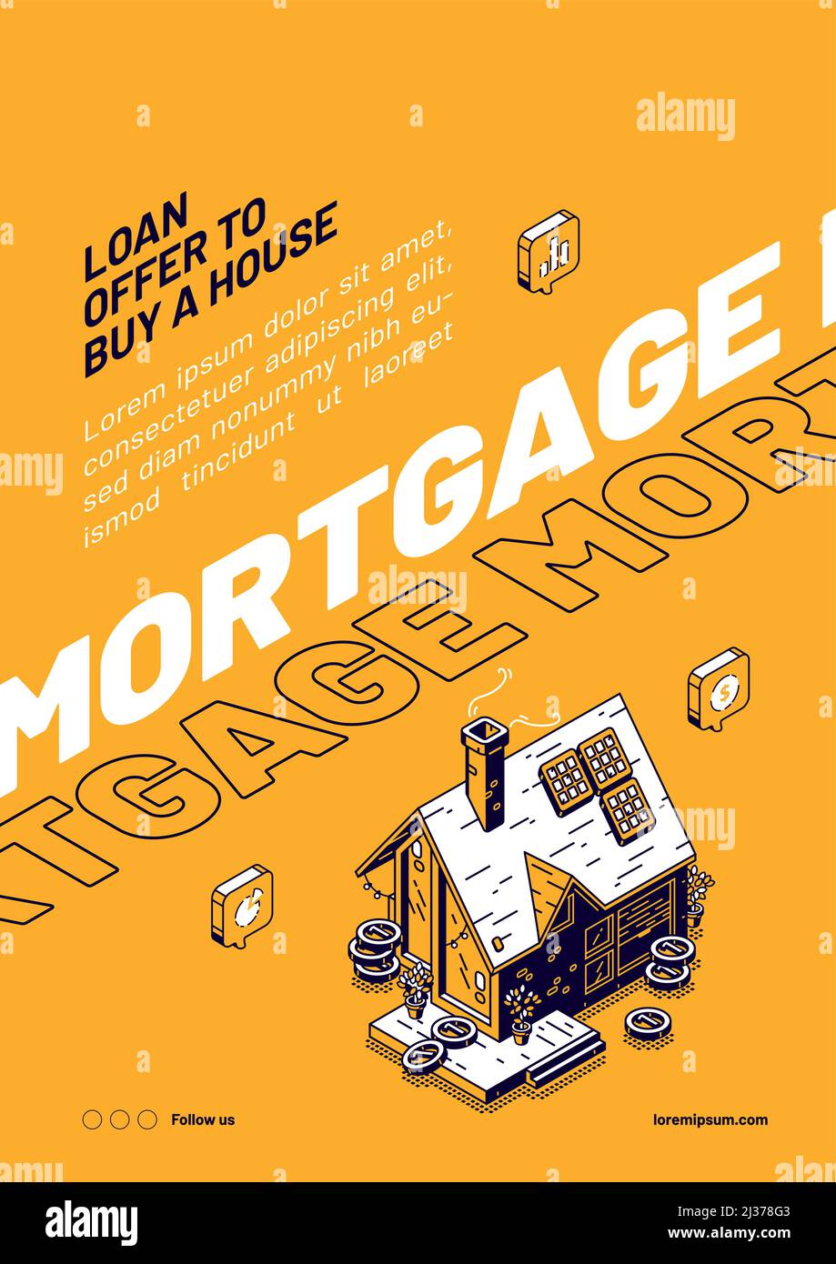 Bank poster mortgage Stock Vector Images - Alamy