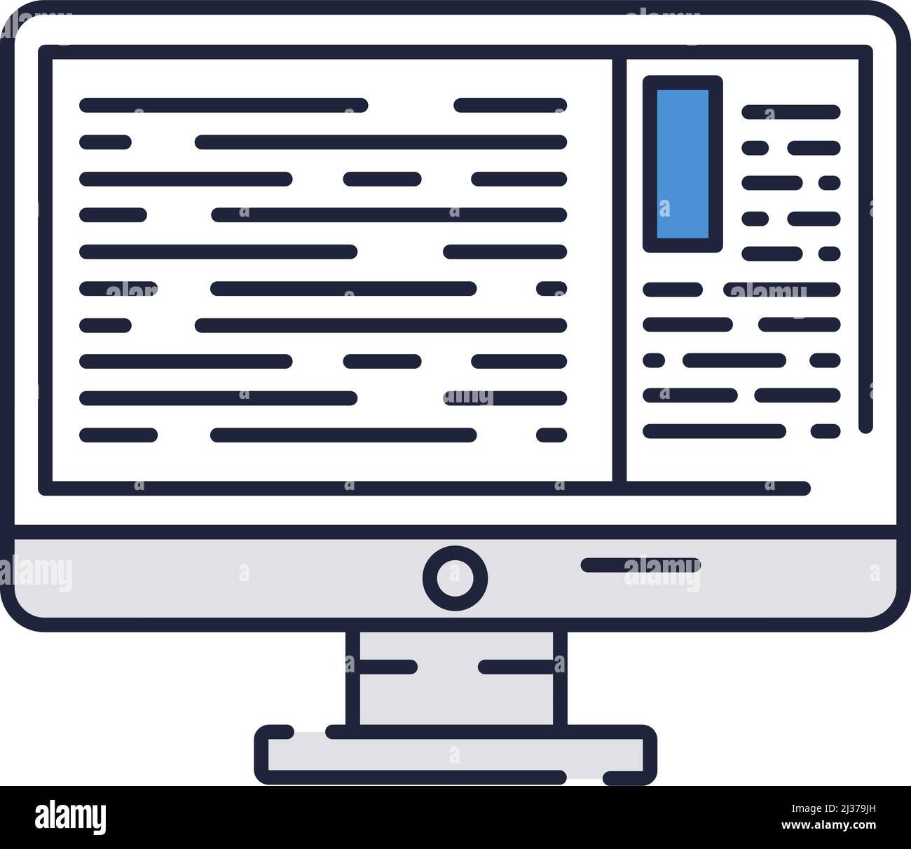 Computer Interface Coding And Programming Vector Flat Icon Html Code Javascript Development