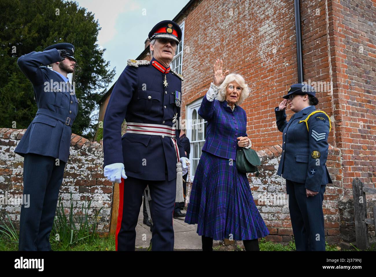 The Duchess of Cornwall with Lord Lieutenant of Hampshire, Nigel ...