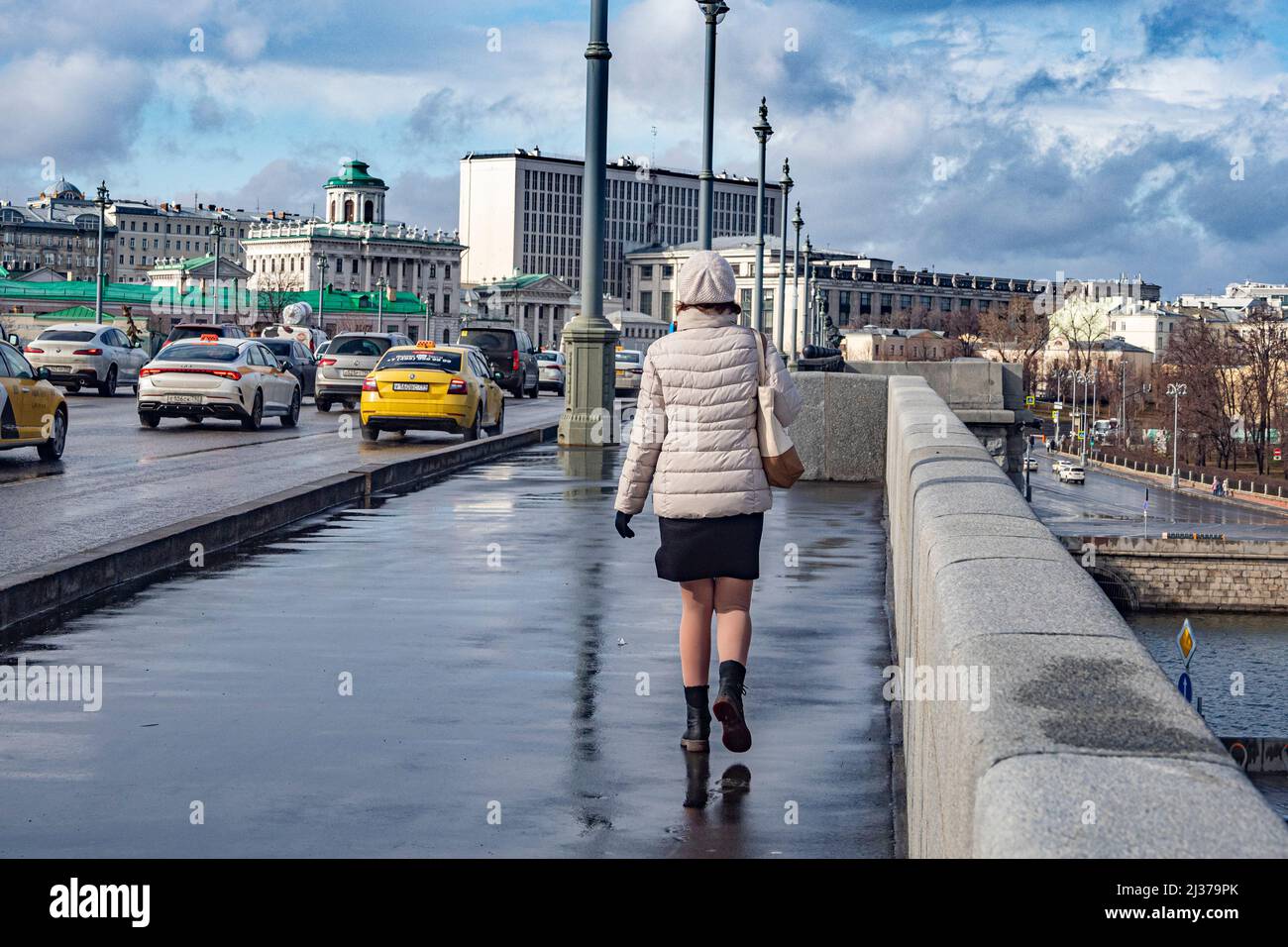 Russia, Moscow. Local resident on a street Stock Photo - Alamy