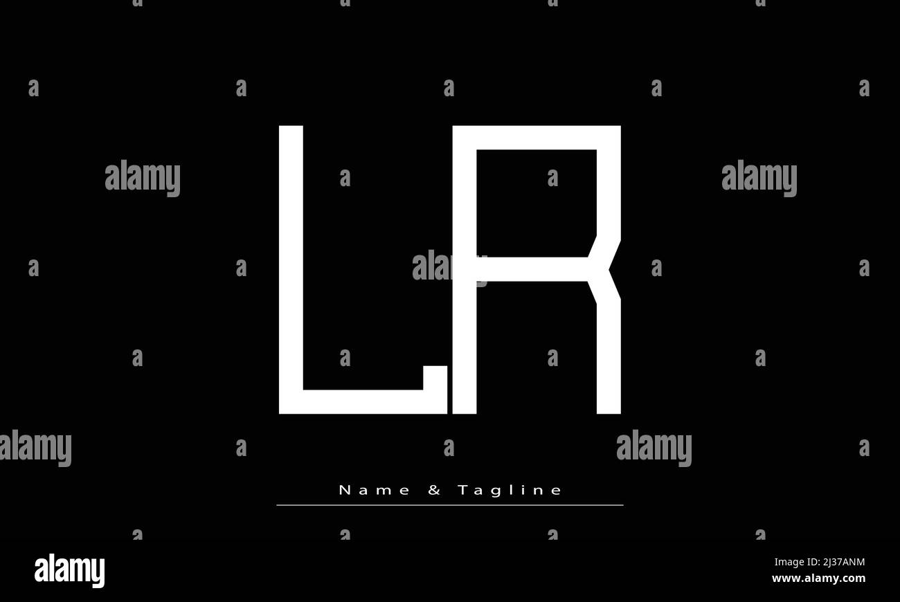 Alphabet letters Initials Monogram logo LR , RL Stock Vector Image ...