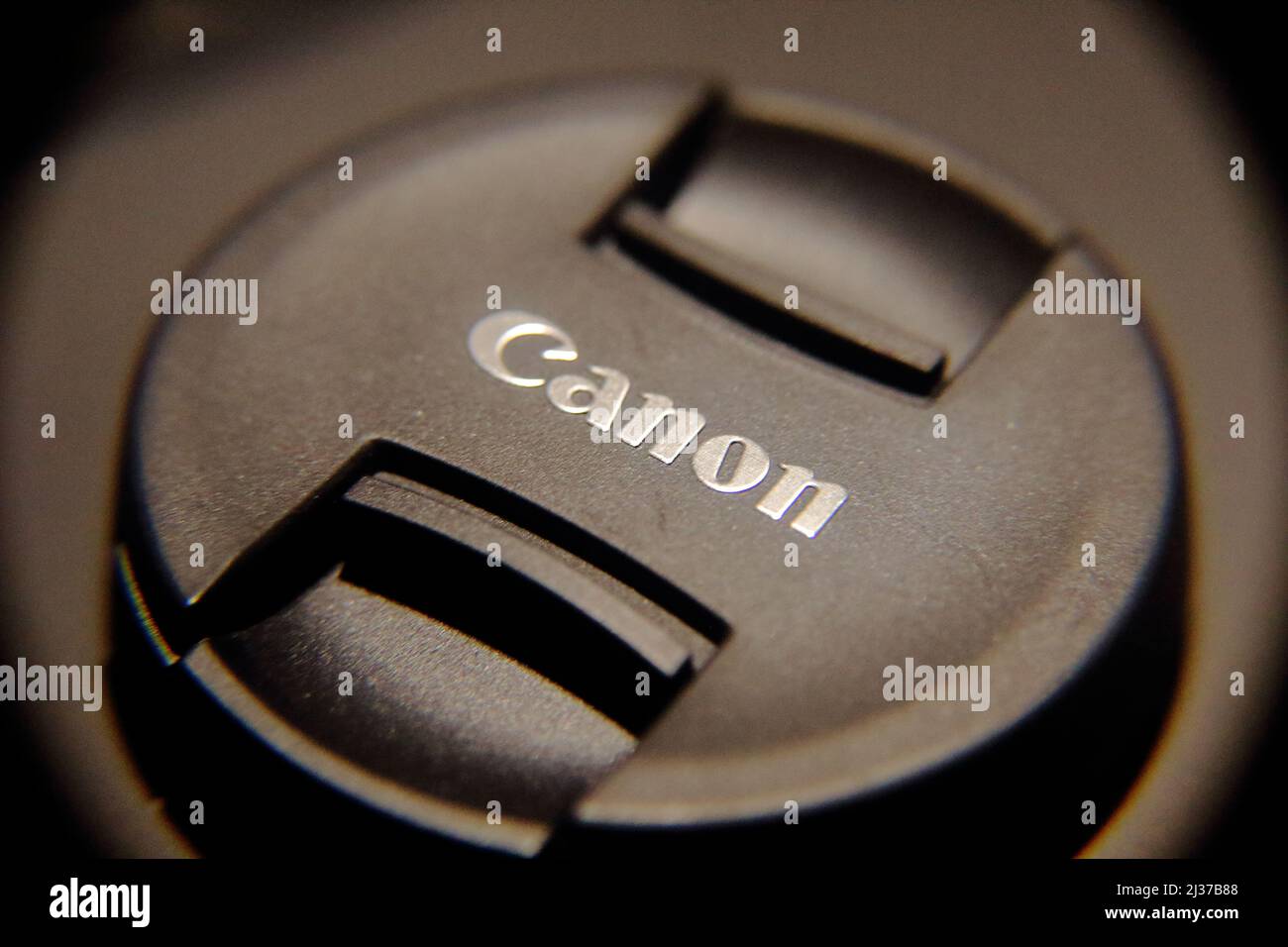 Canon Lens Cap Close up Stock Photo - Alamy