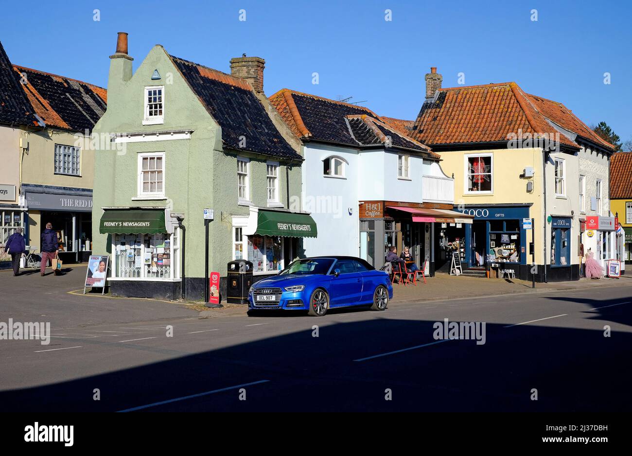 holt town centre, north norfolk, england Stock Photo - Alamy