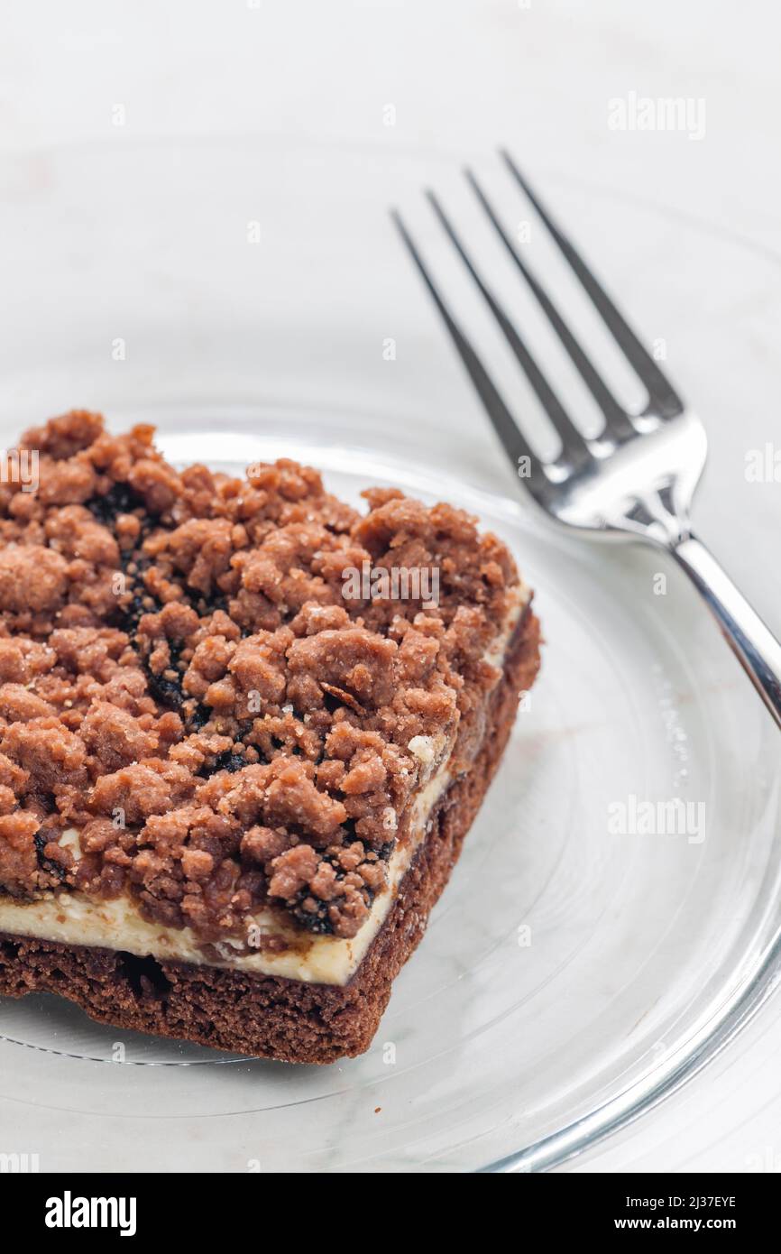 still lfe of cocoa cream cheese cake Stock Photo - Alamy