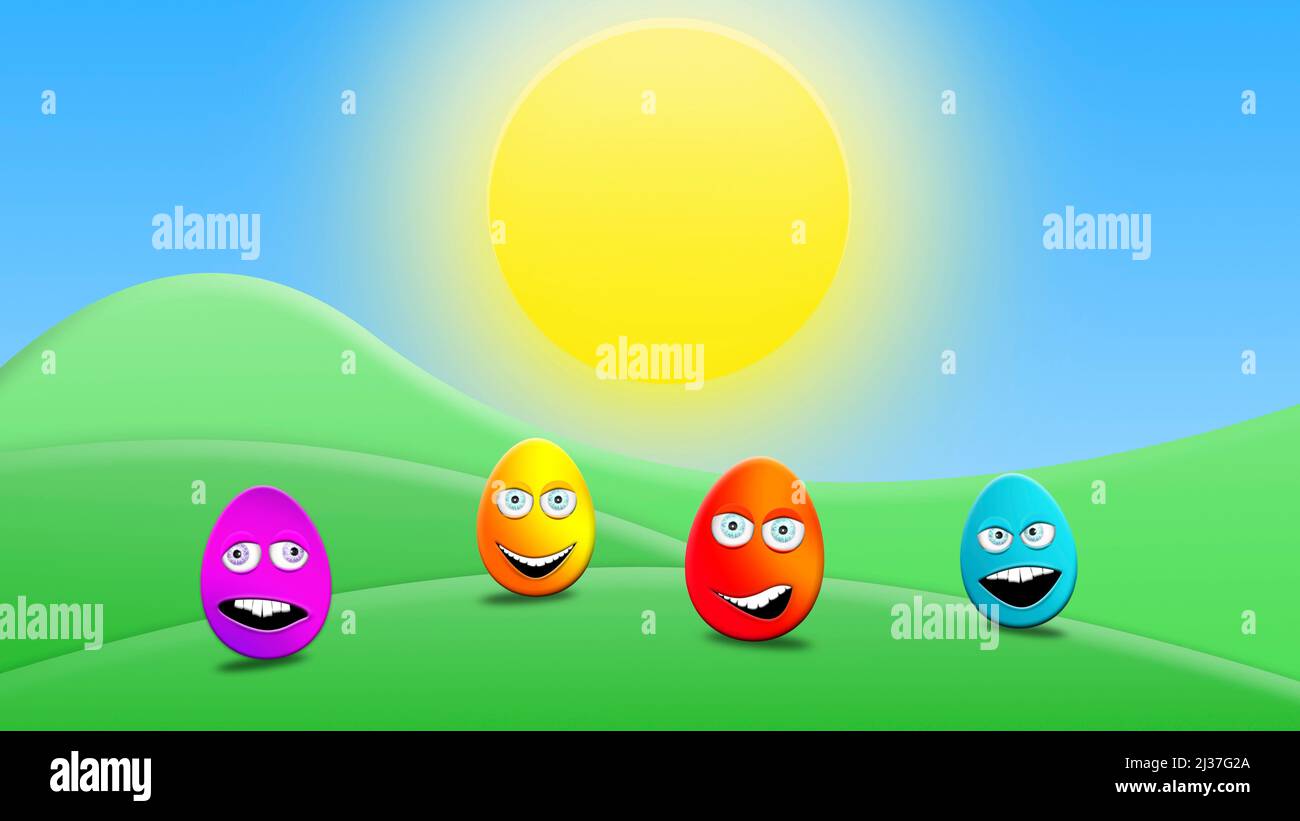 Sun in sky illustration hi-res stock photography and images - Alamy