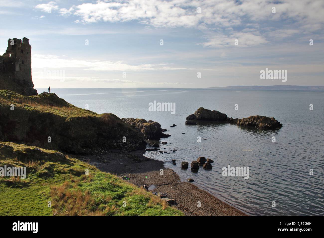 Scotland south ayrshire dunure castle hi-res stock photography and ...