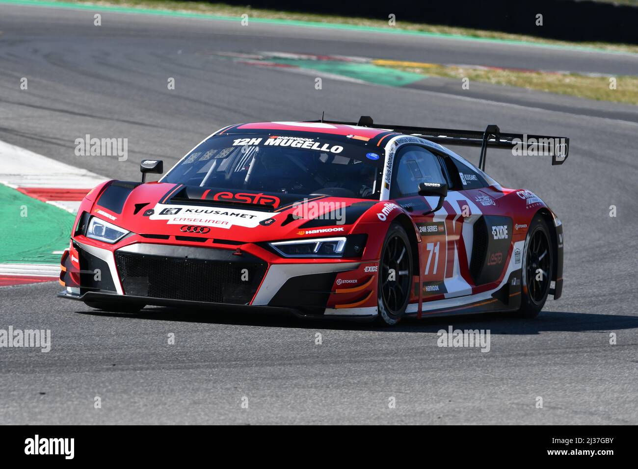 Scarperia, 24 March 2022: Audi R8 LMS GT3 EVO I of Juta Racing Team ...