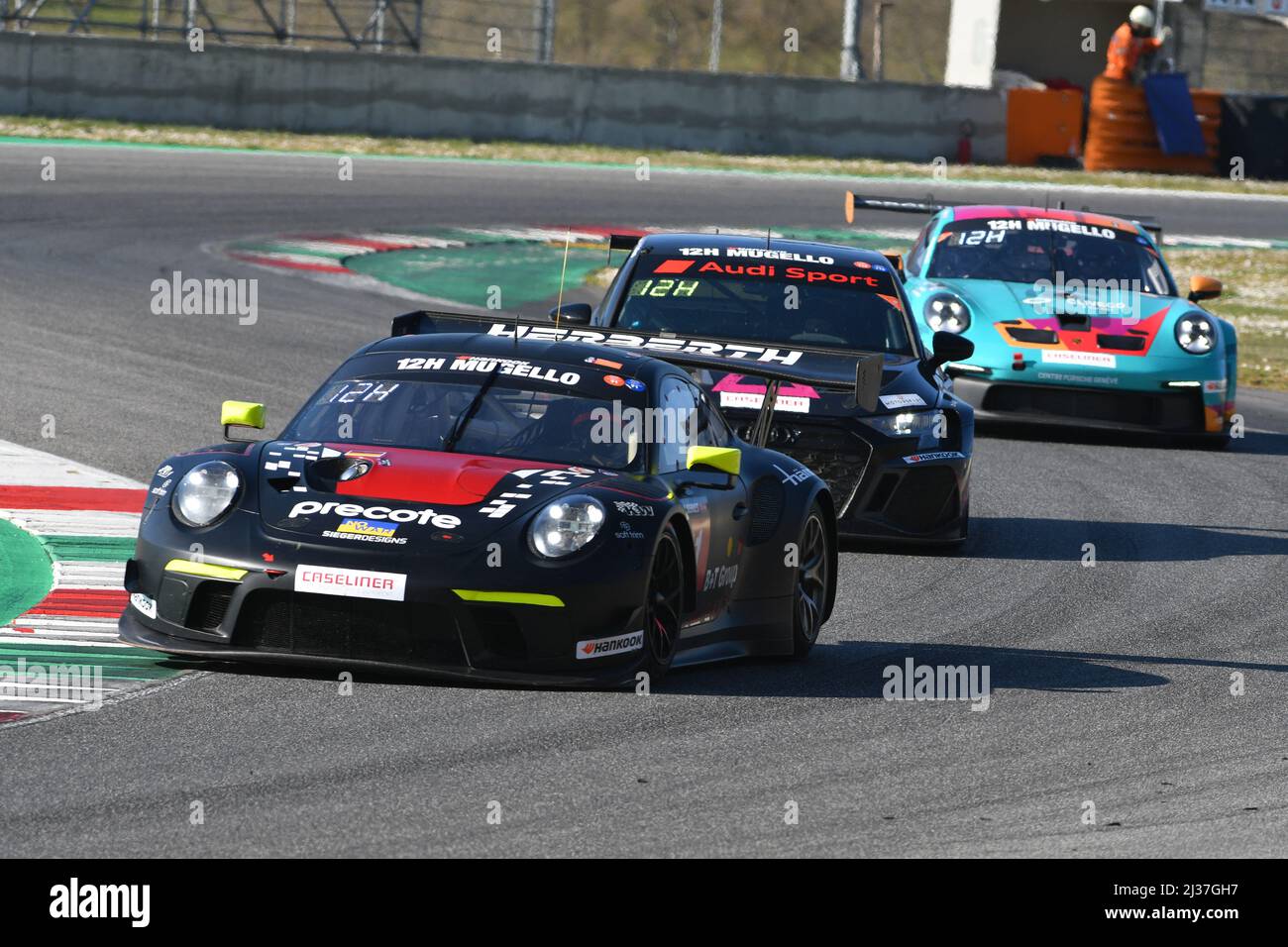 Scarperia, 24 March 2022: Porsche 911 GT3 R (991 II) of Herberth ...