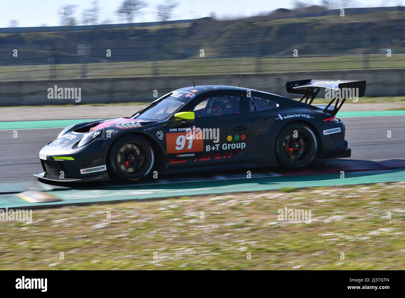 Scarperia, 24 March 2022: Porsche 911 GT3 R (991 II) of Herberth ...