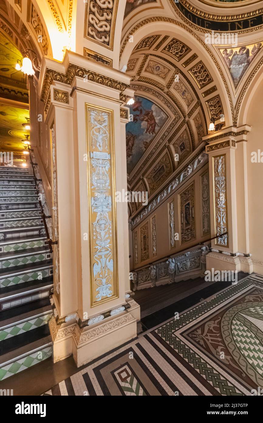 Interior inside museum museums stairs staircase steps hi-res stock ...