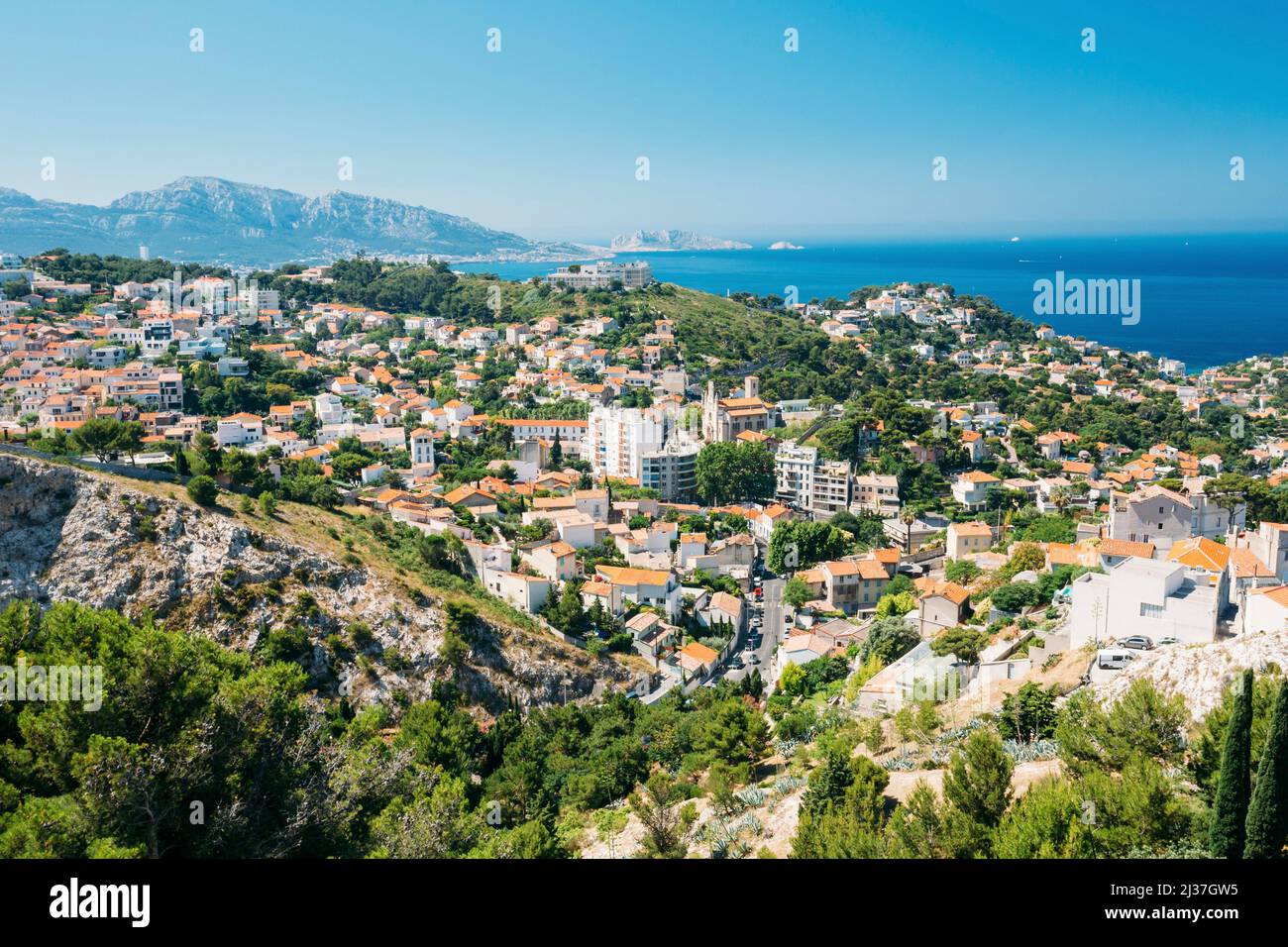 Birds eye view marseille france hi-res stock photography and images - Alamy