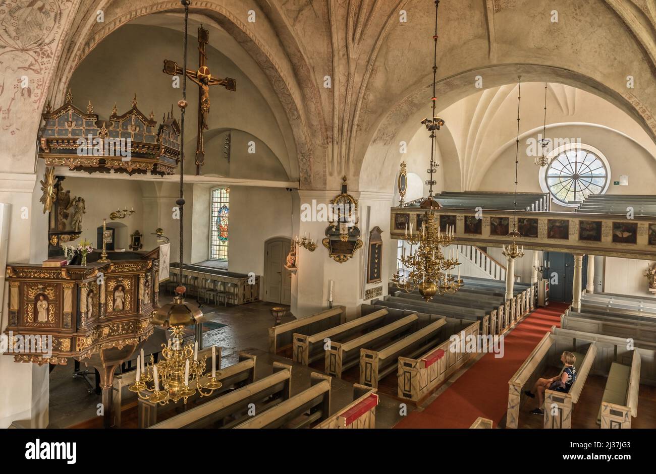 Church interior at sweden hi-res stock photography and images - Alamy