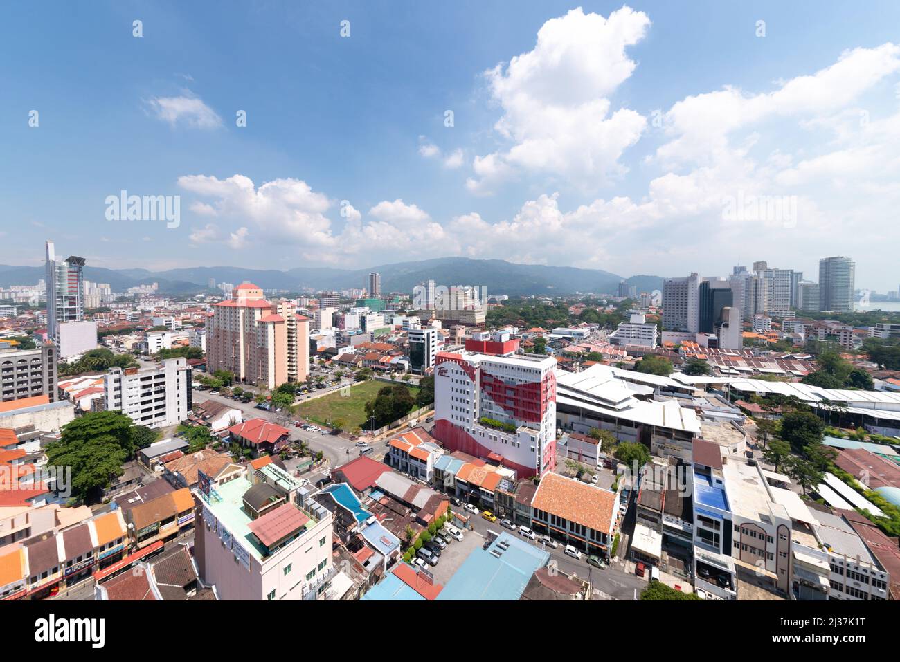 Georgetown, Penang, Malaysia - Jun 03 2017: Tune Hotel view from high ...