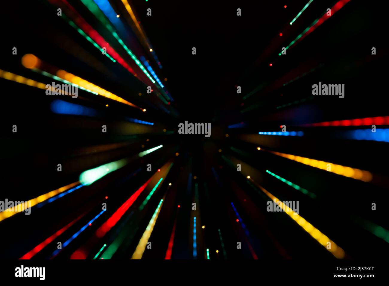 Long exposure abstract colorful led lights motion blur effect. A beam ...