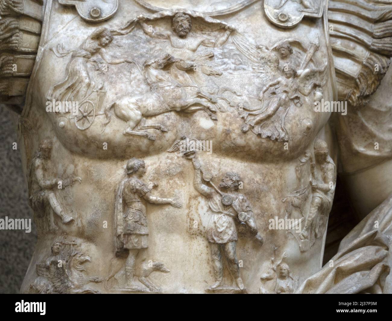 old marble roman figure sculpture statue detail Stock Photo - Alamy