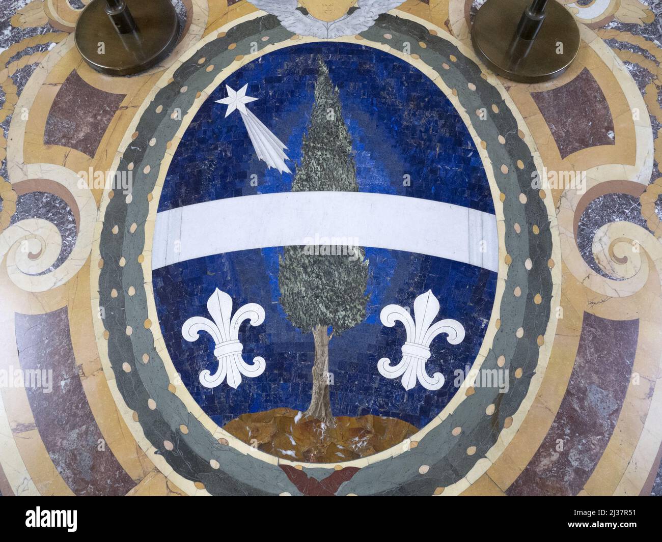 pope star and tree symbol detail Stock Photo - Alamy