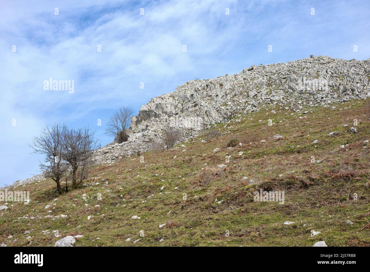 white sedimentary rock in Nebrodi Park, Sicily Stock Photo - Alamy