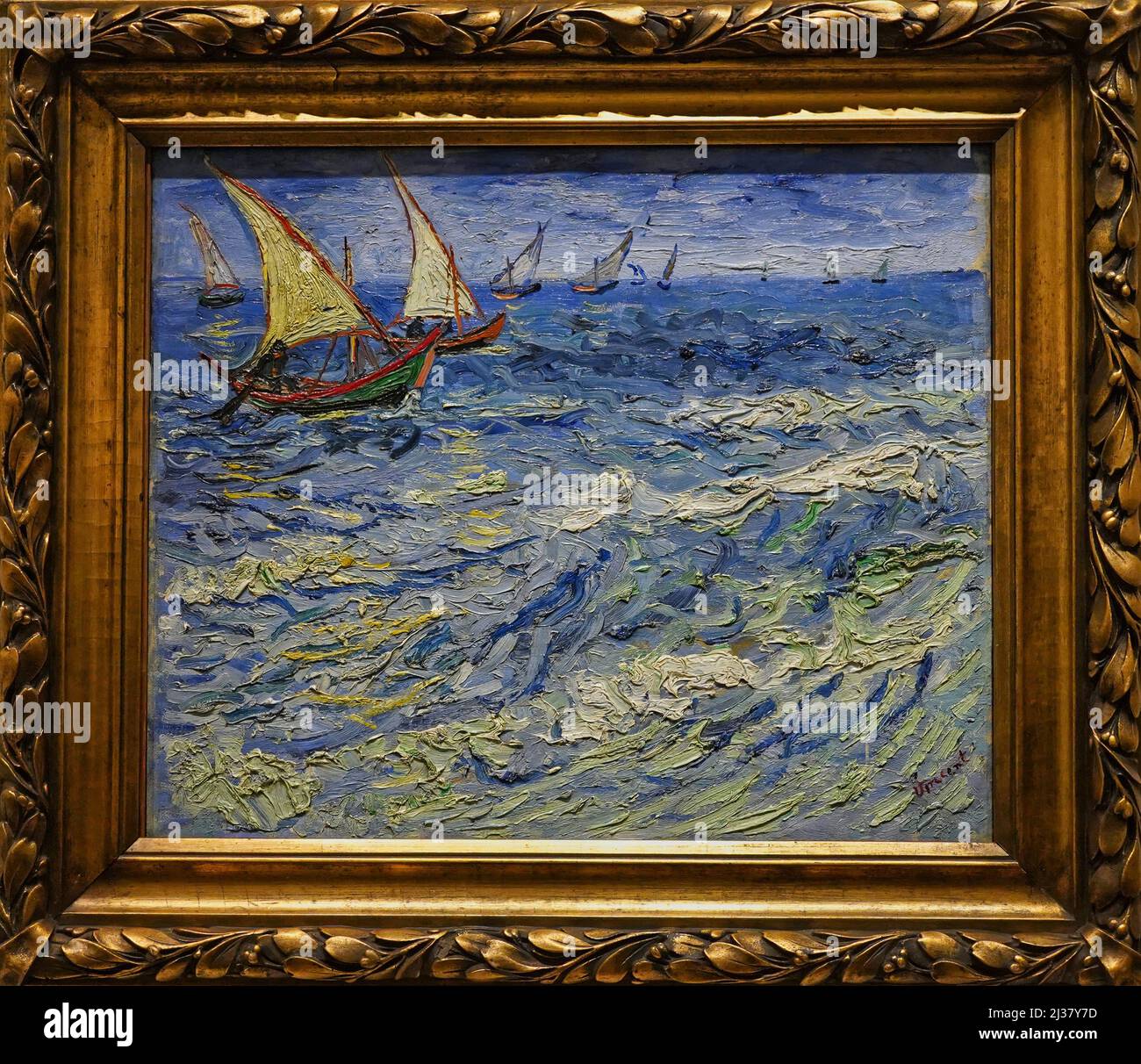 19th century sea boat van gogh hi-res stock photography and images - Alamy