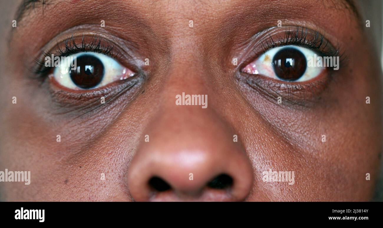 Shocked eyes macro hi-res stock photography and images - Alamy