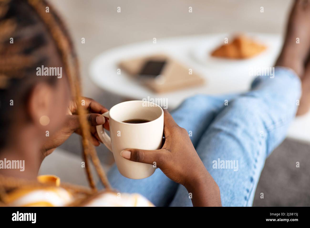 Comfortable unrecognizable hi-res stock photography and images - Alamy