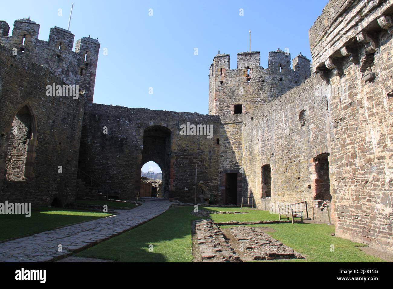 Conwy Castle was built by King Edward I during his conquest of Wales ...