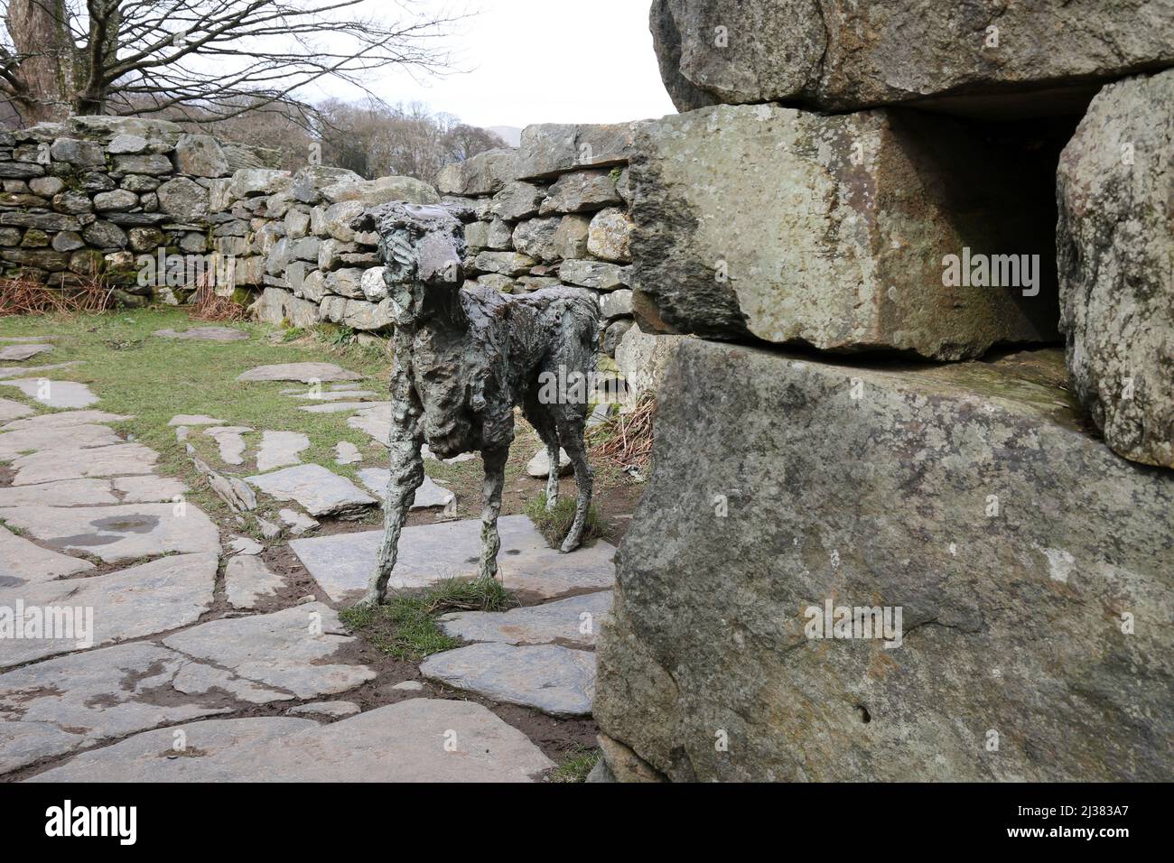 Beddgelert, Snowdonia, Gwynedd, Wales,UK, The grave of Gelert Stock ...