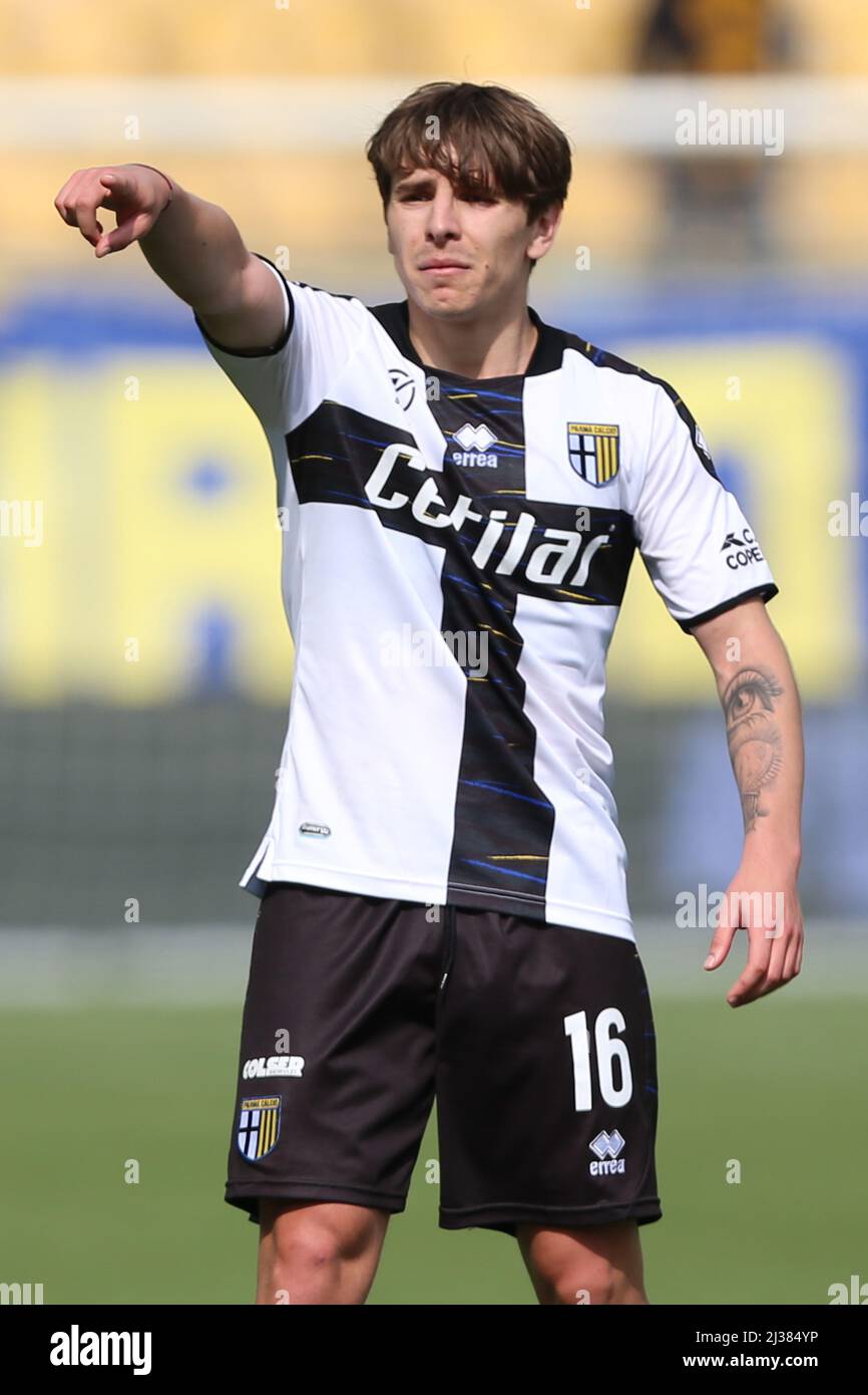 Adrian Bernabe’ of PARMA CALCIO gestures during the Serie B match ...