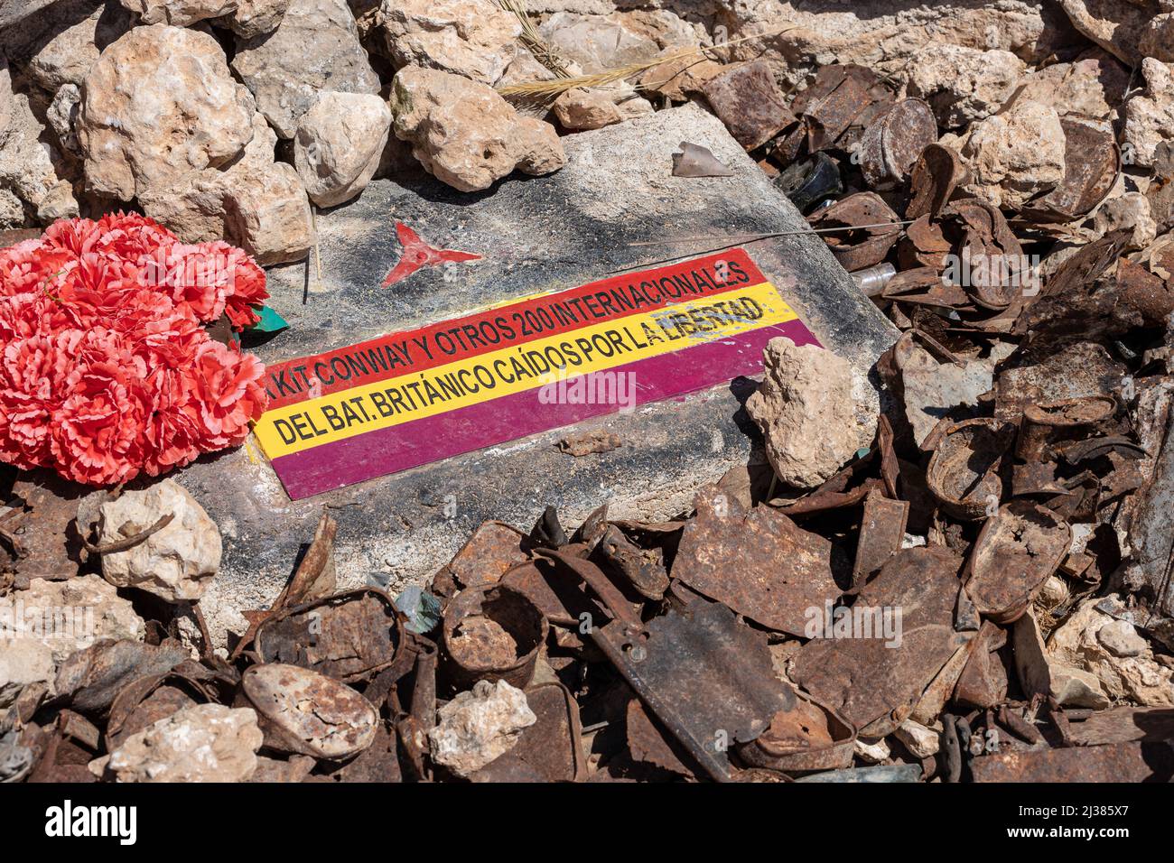 Kit Conway memorial at suicide hill Stock Photo - Alamy
