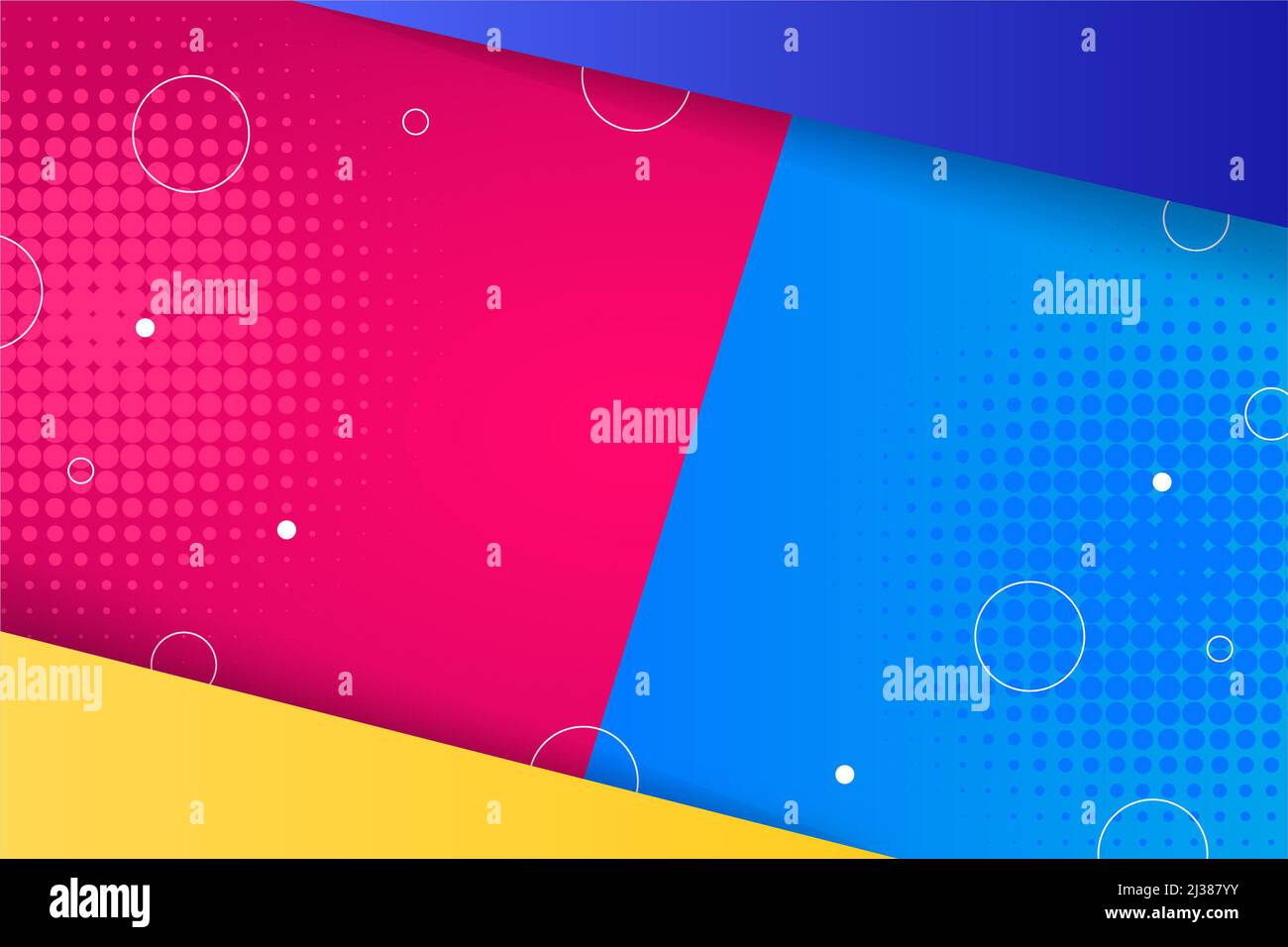 A 2D illustration of a colorful abstract wallpaper with small circles ...