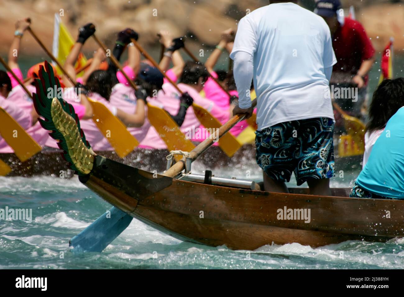 Helming a boat hi-res stock photography and images - Alamy