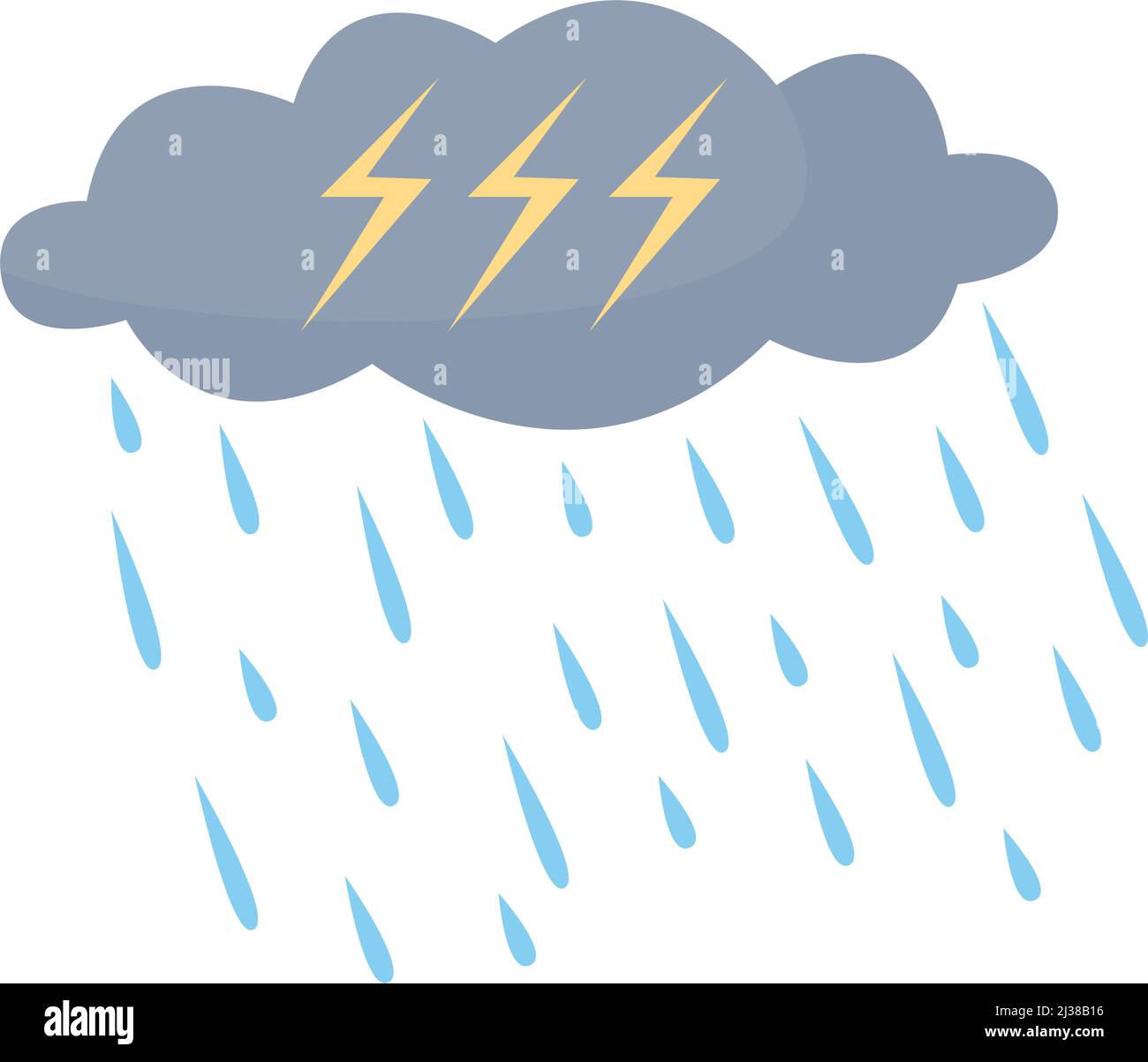 Animation thunderstorm lightning heavy rain Cut Out Stock Images ...