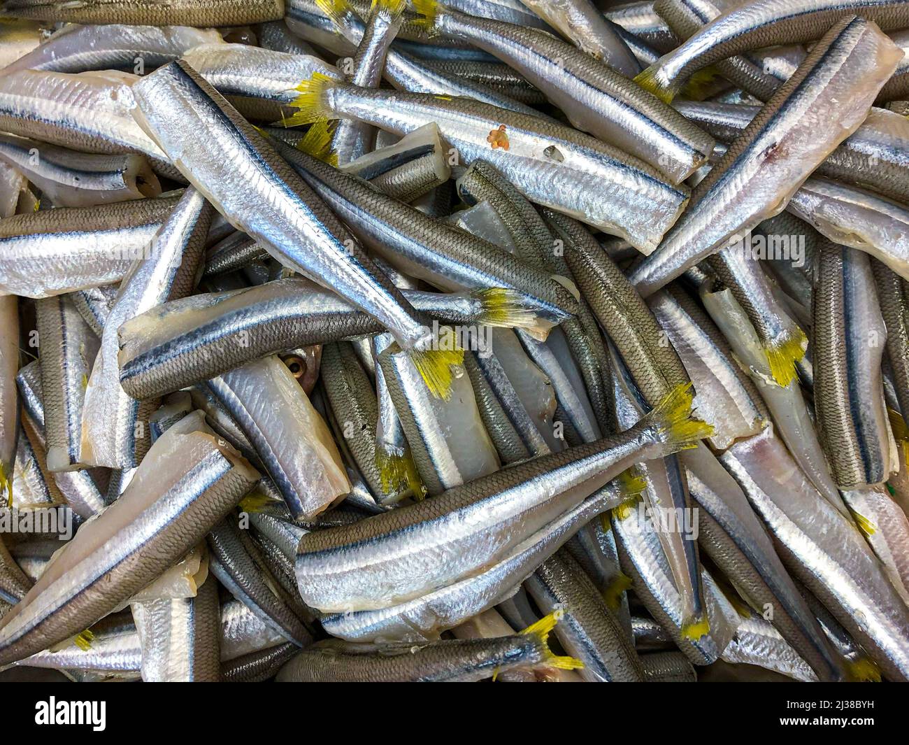 fish smelts fishmonger, food market Stock Photo - Alamy