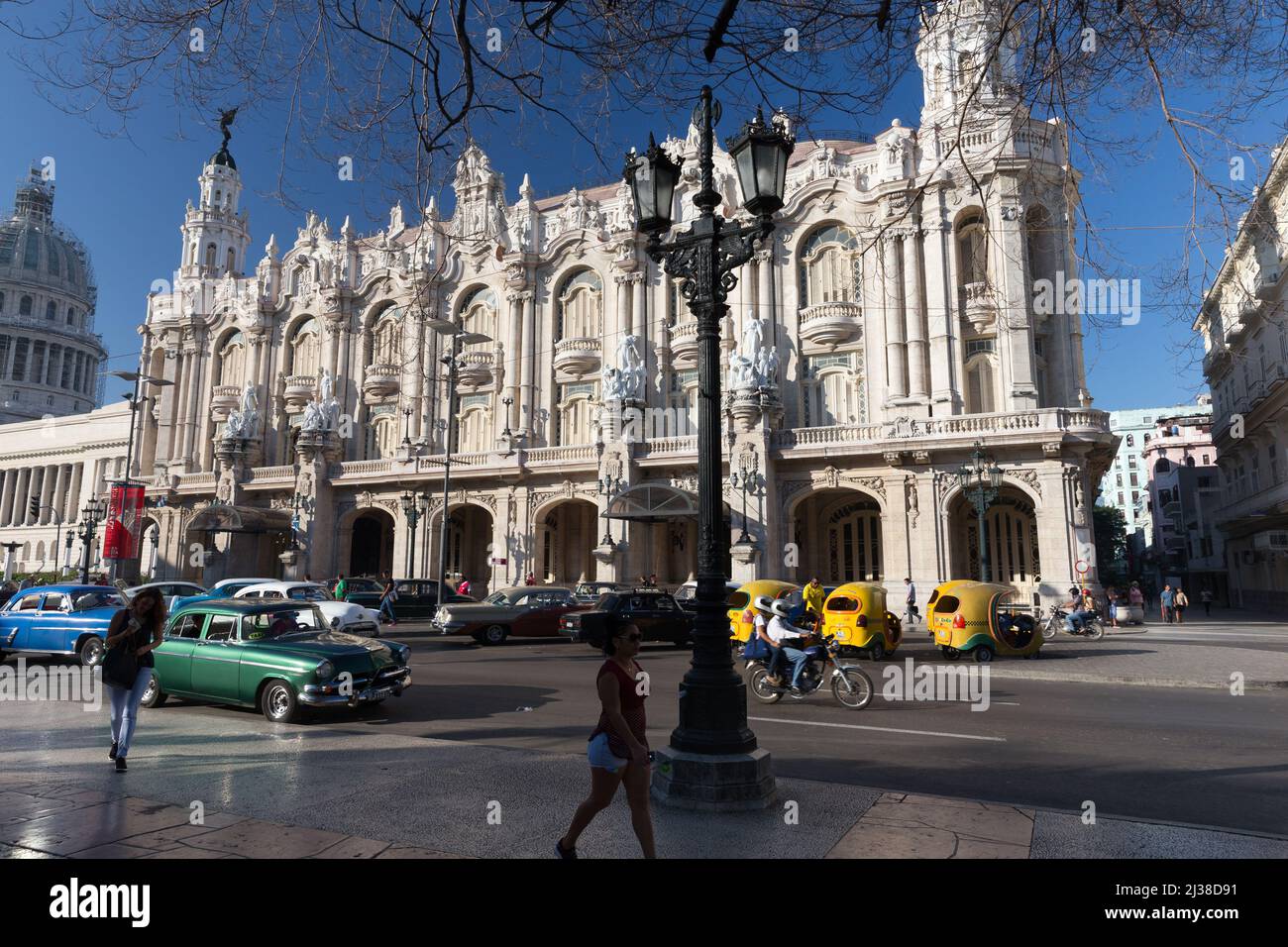 Havana, Cuba, Gran Teatro de La Habana. This theater is home to the ...