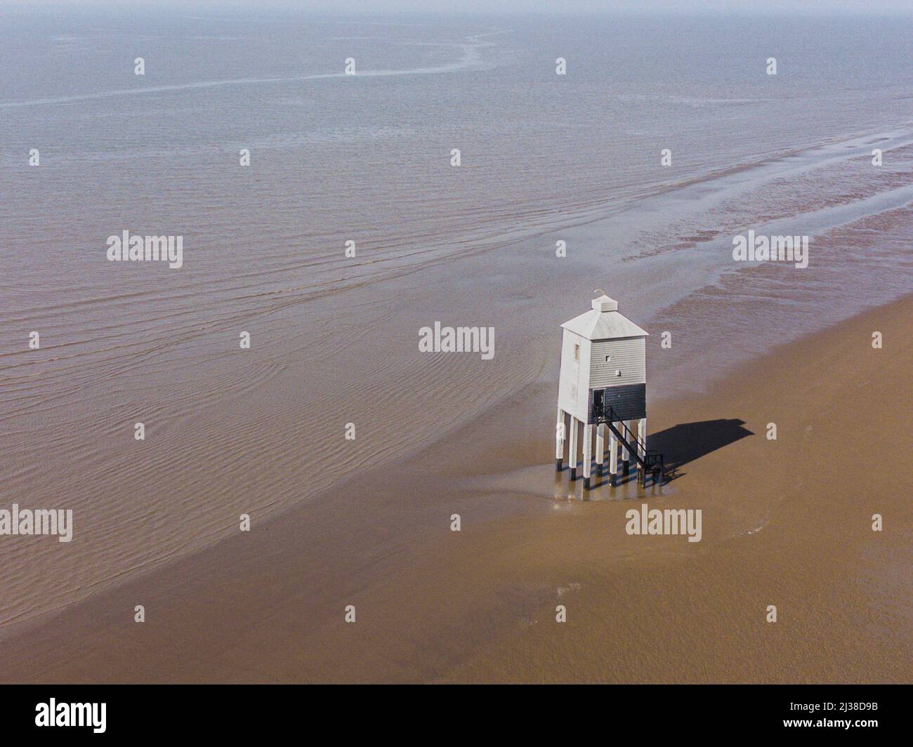 An aerial view of the Low Lighthouse it is one of three lighthouses in ...