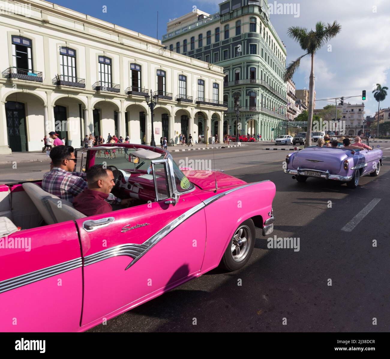 Pastel colored buildings in old havana hi-res stock photography and ...