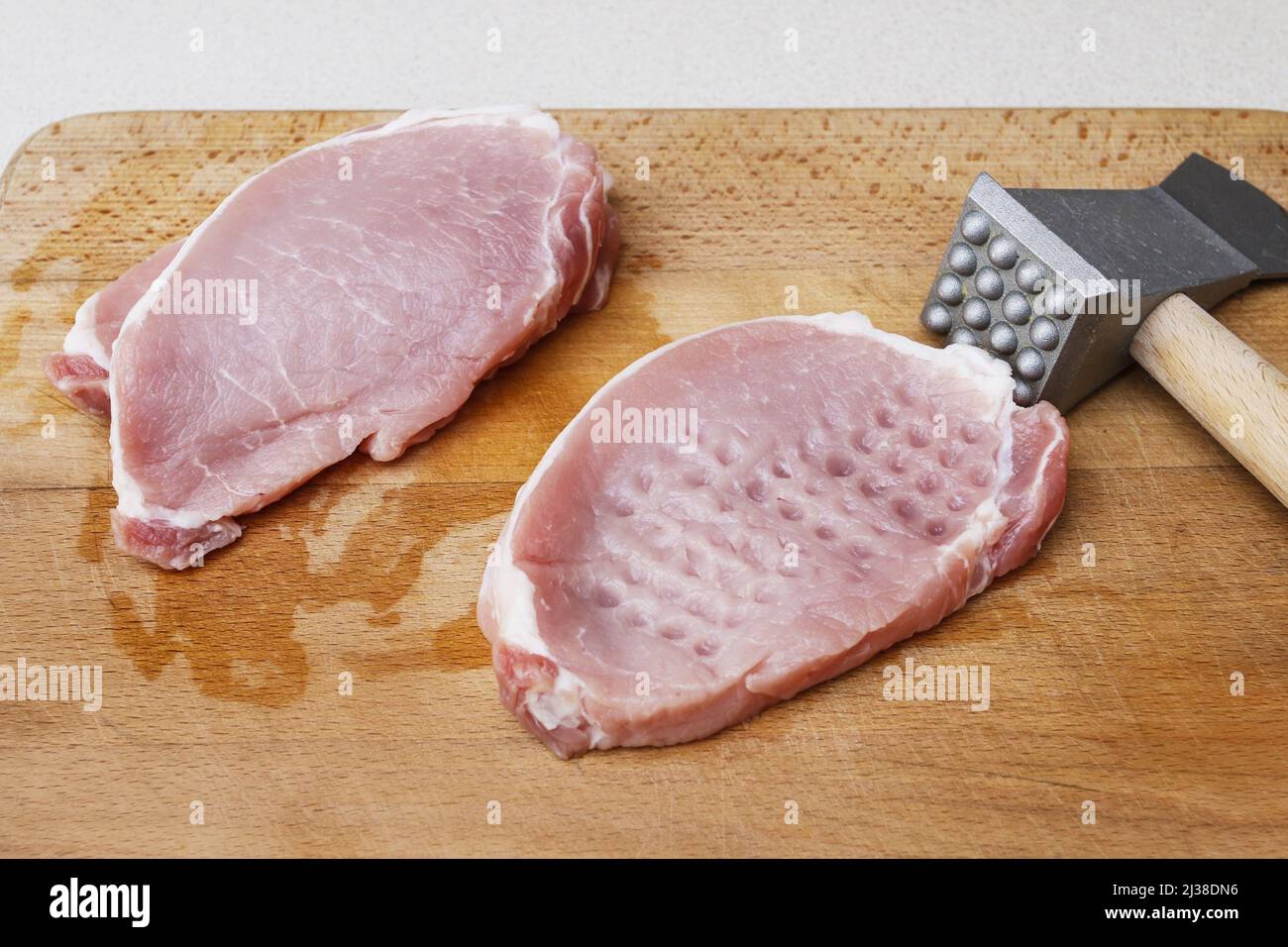 A chef at work: how to make schabowy - a Polish variety of pork breaded ...