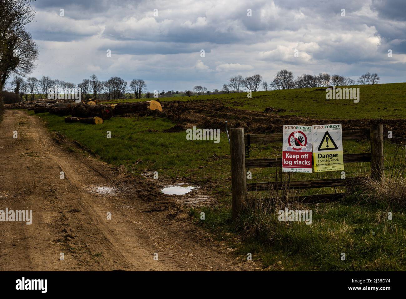 Logging signs hi-res stock photography and images - Alamy