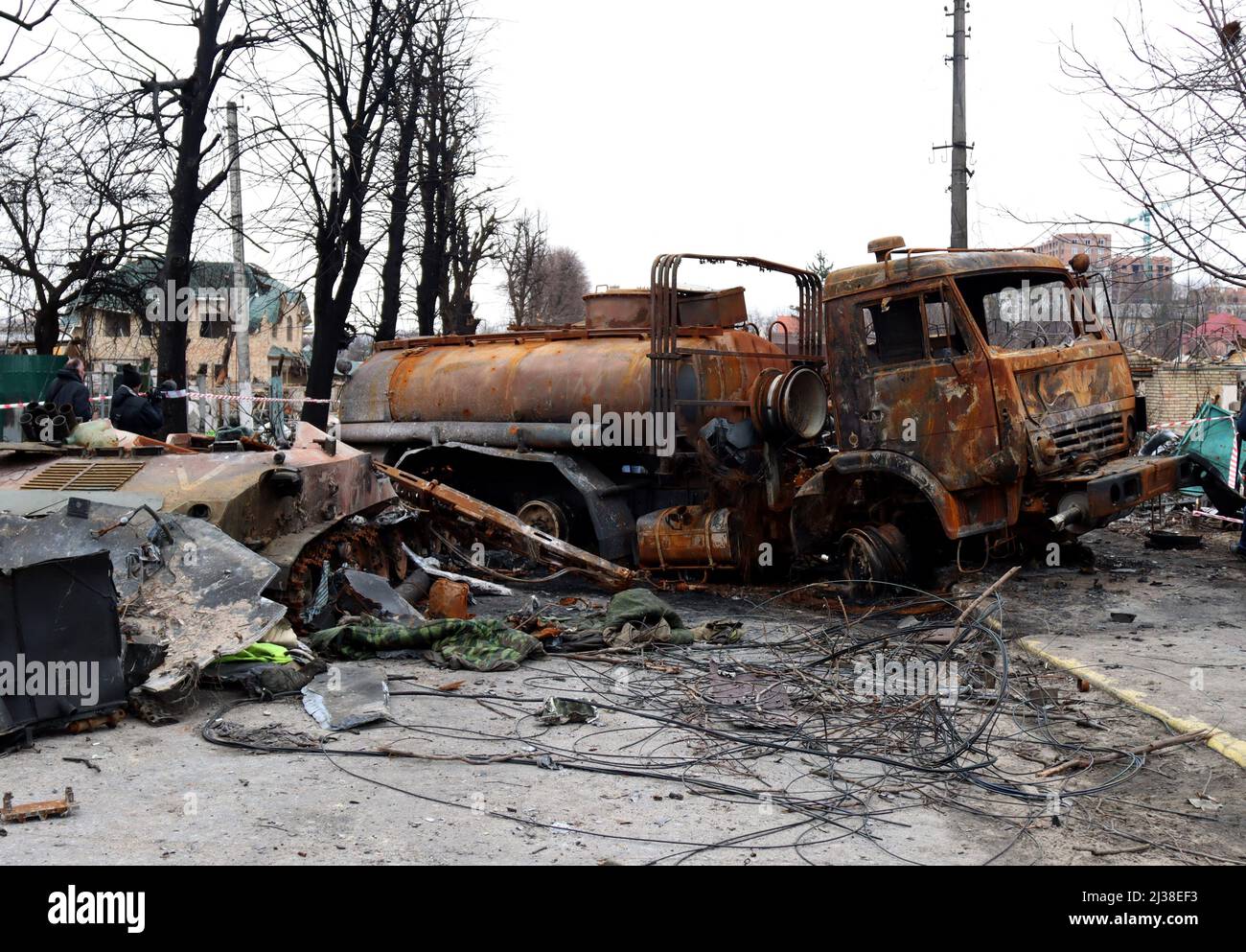 Burnt out tank hi-res stock photography and images - Alamy