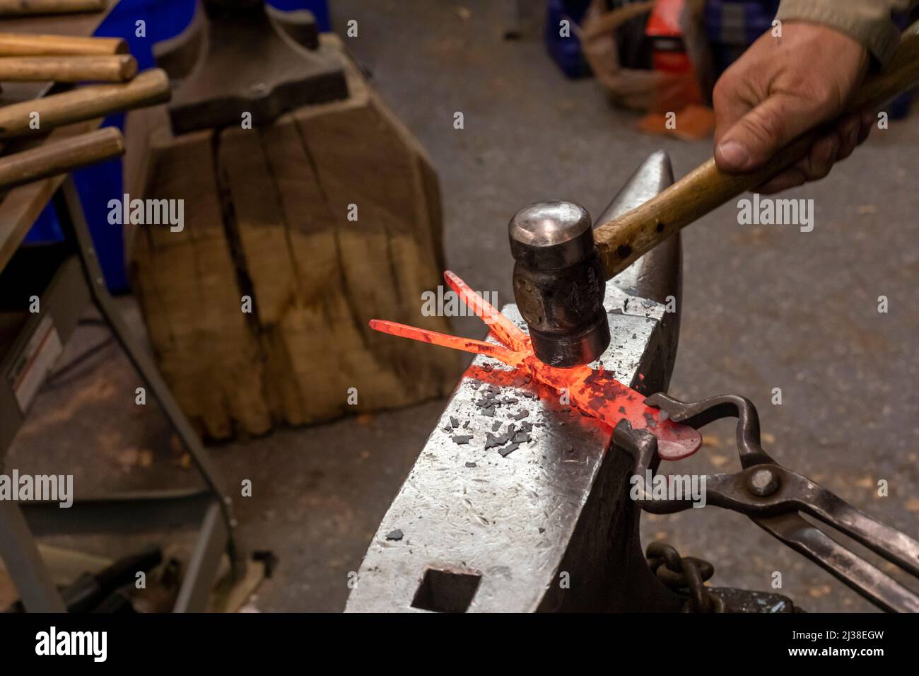 Colorado Springs, Colorado - Blacksmith Fred Martin creates garden ...
