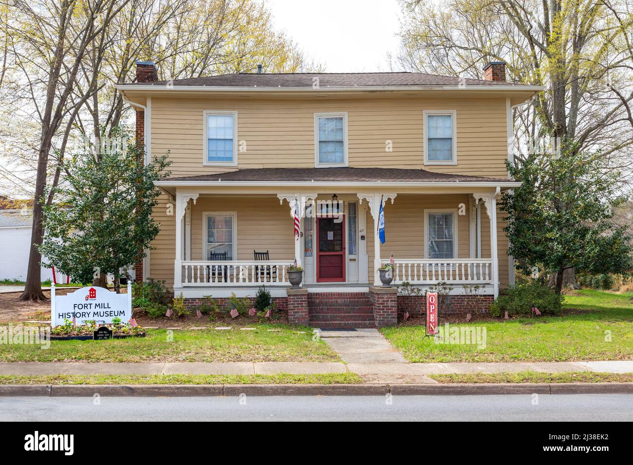 FORT MILL, S.C.-2 APRIL 22: The Fort Mill History Museum on Clebourne ...