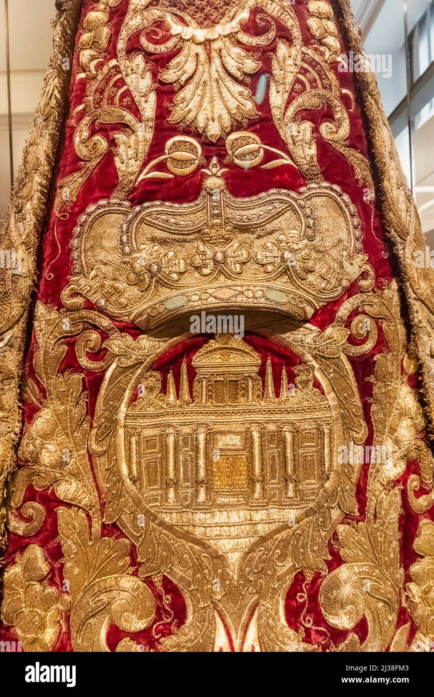 England, London, Knightsbridge, Victoria and Albert Museum, Display of ...