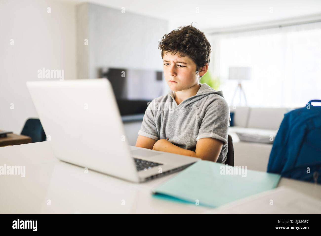 Bored Student With Computer