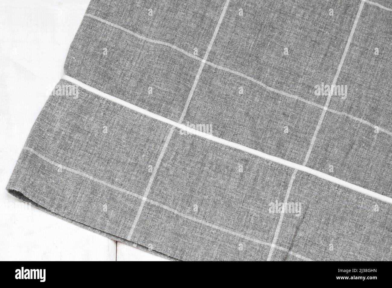 Gray cotton fabric with a white check pattern. Graphic resources Stock ...
