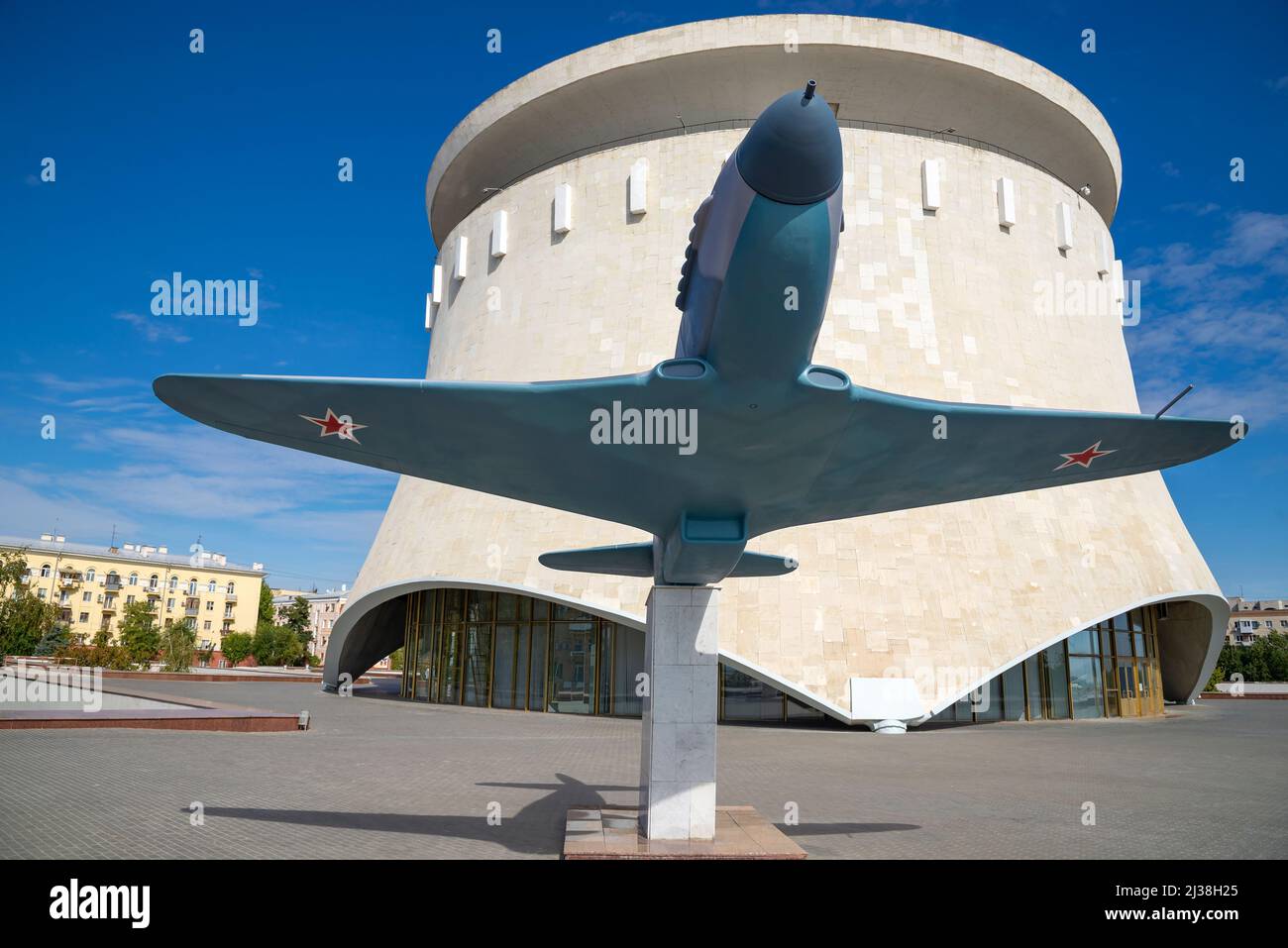VOLGOGRAD, RUSSIA - SEPTEMBER 19, 2021: A model of a Soviet Yak-3 ...